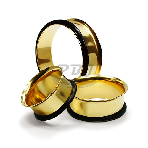 Gold Steel- Single Flared Plug- 10G~3/4" – Pico Body Jewelry